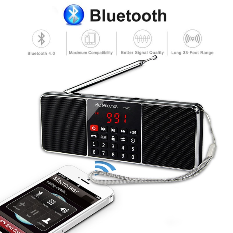Retekess TR602 Draagbare AM FM Stereo Radio Ontvan... – Grandado