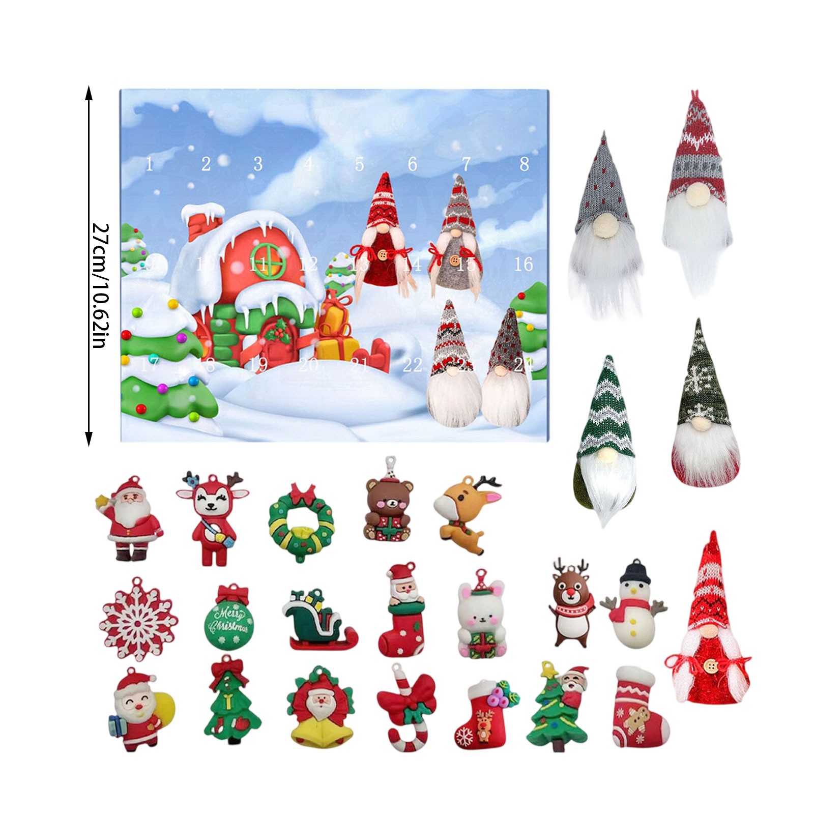 Kerstmis 2025 Adventskalender Leuke Gnome 24 Dagen... – Vicedeal