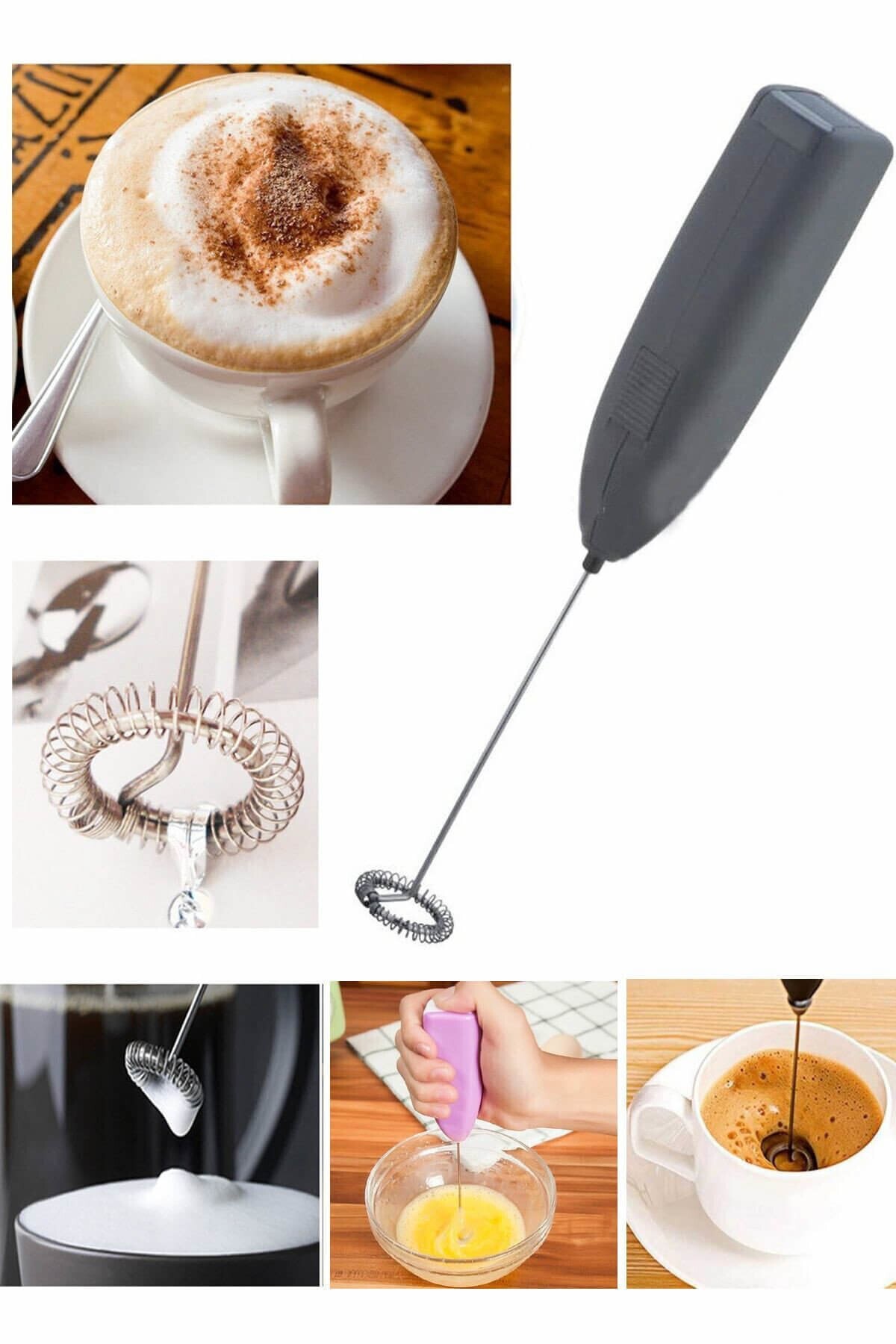 Kaffee Cappuccino Mixer-Batterie Betrieben Mini Mi... – Vicedeal