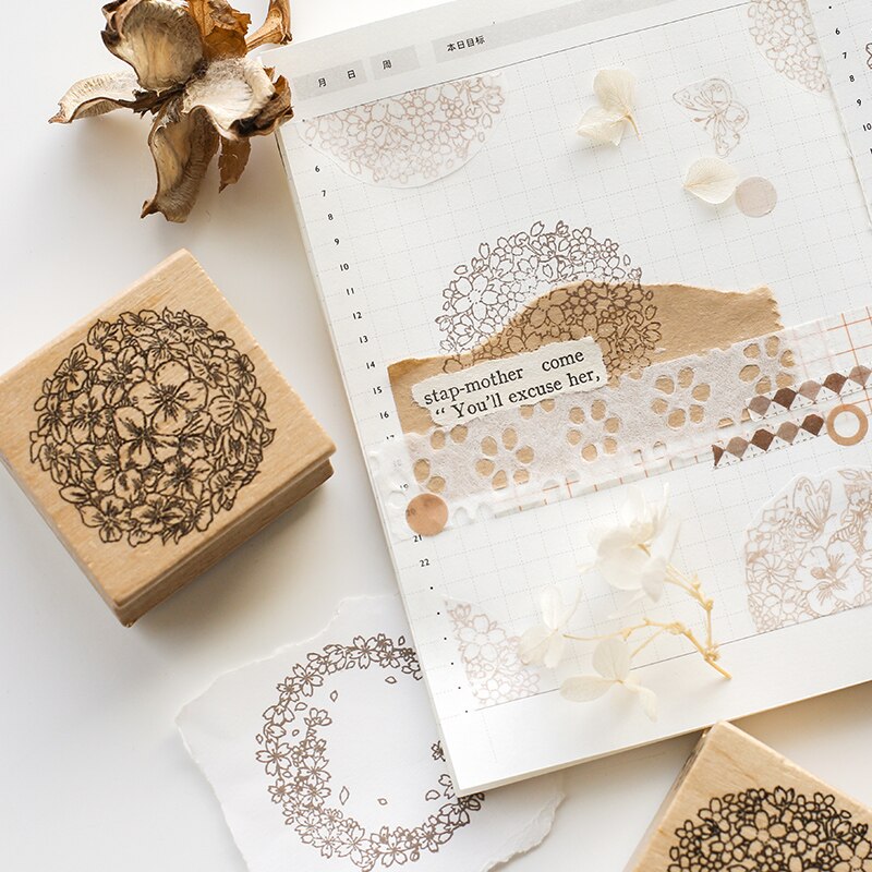 Beautiful Blooming Flowers decoration stamp Vintag... – Vicedeal