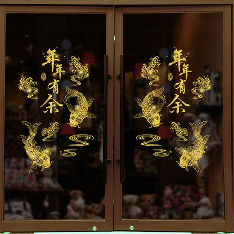 Chinese Spring Festival Happy Year Wall Stickers D... – Grandado