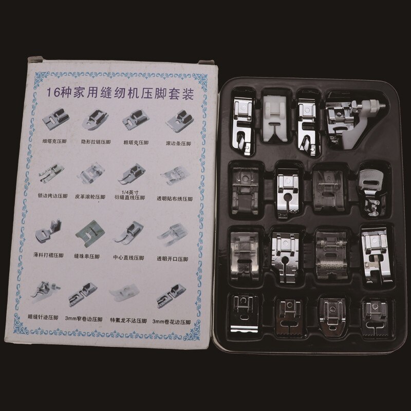 16Pcs Domestic Sewing Machine Accessories Presser ... – Grandado