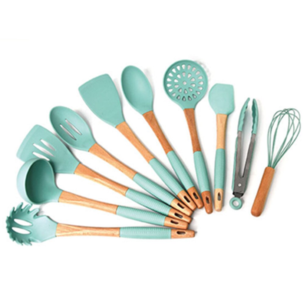 Silicone Cooking Kitchen Utensils Set Non-Stick Sp... – Grandado