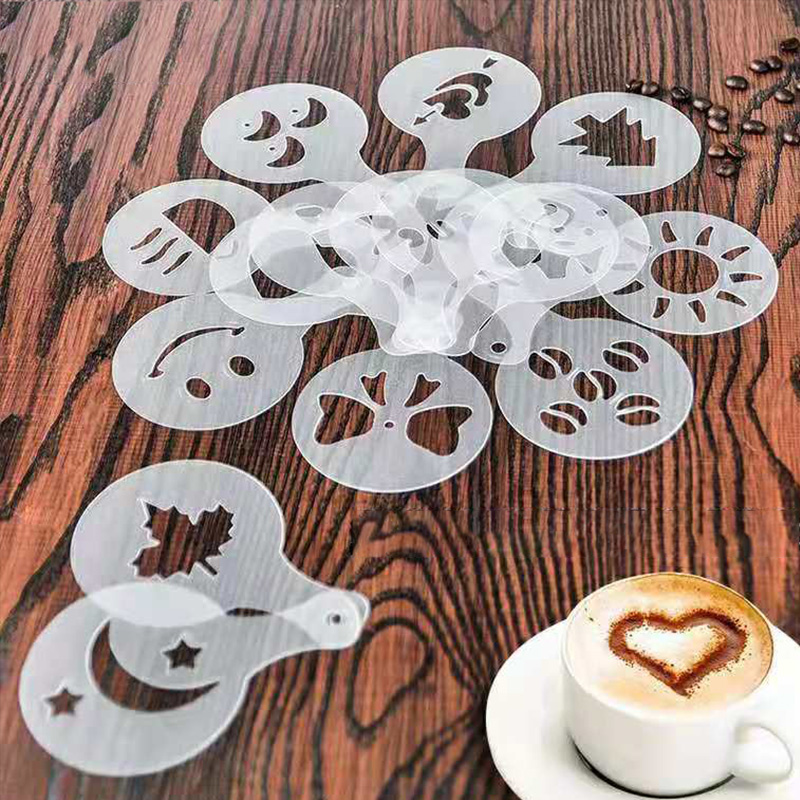 C3-16Pcs Koffie Latte Cappuccino Barista Art Stenc... – Vicedeal