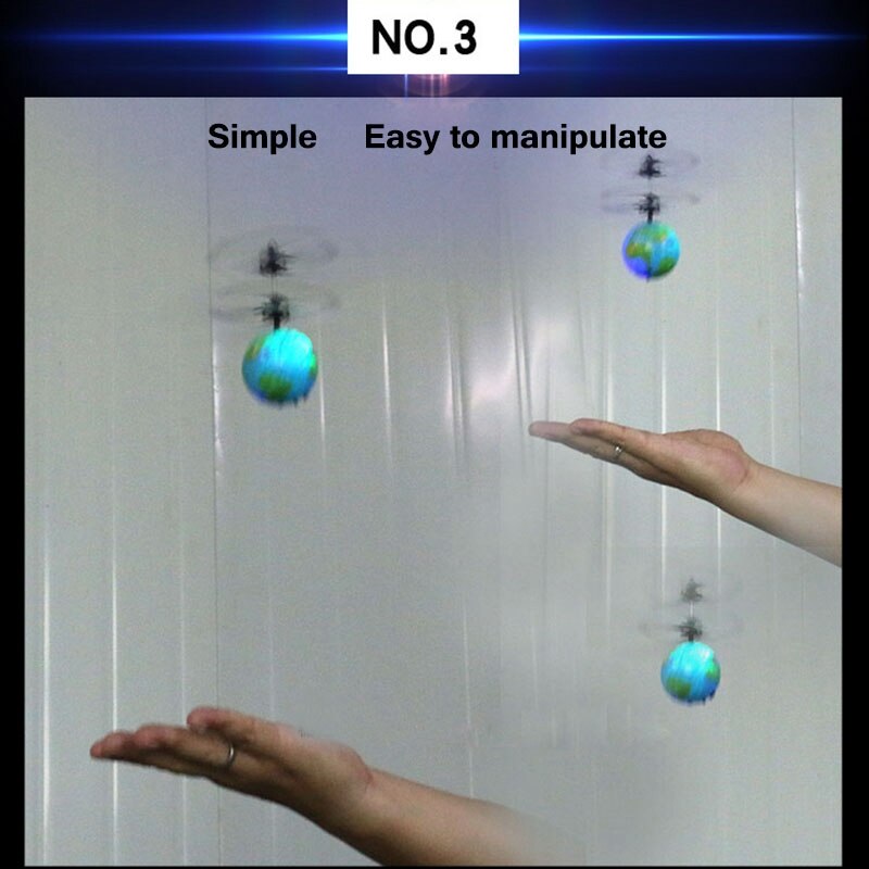 Infrared Induction Drone Flying Flash LED Lighting Ball Helicopter ...