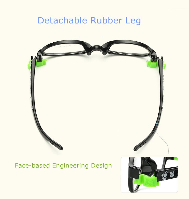 Detachable Rubber Leg Kid Glasses Eyeglasses Kids ... – Vicedeal