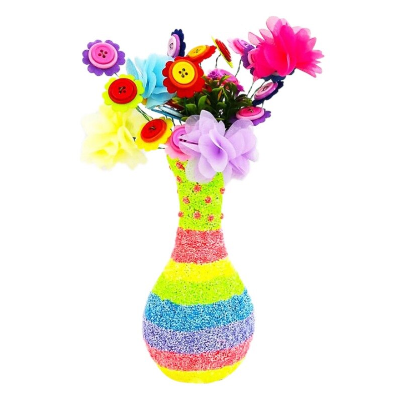 Colorful Button Fun Vase Toy Hands-on Ability Educ... – Grandado