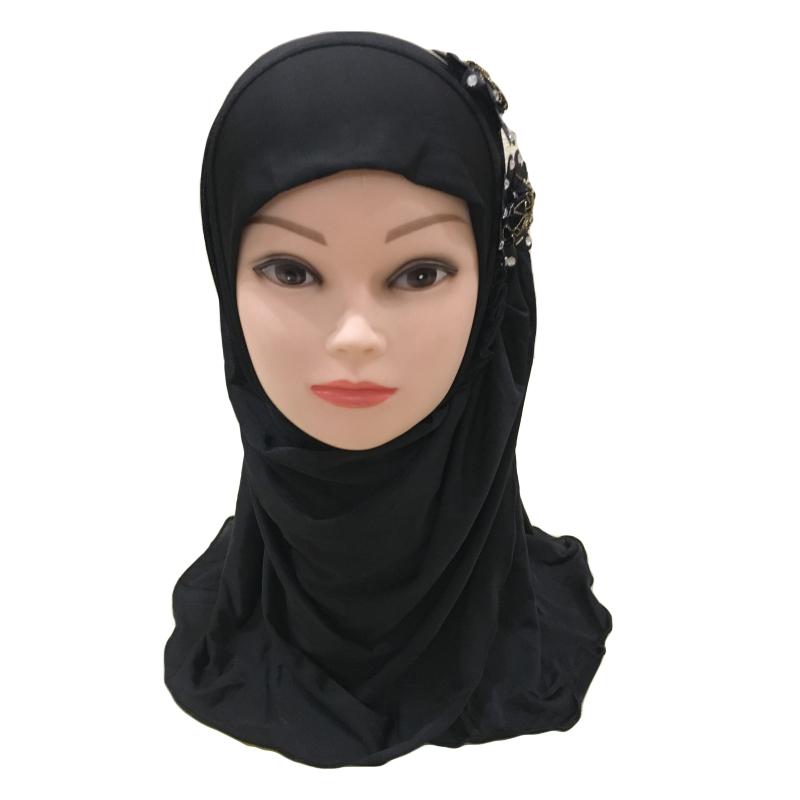 Muslim Kids Girls Hijab Islamic Headscarf Flower S... – Grandado