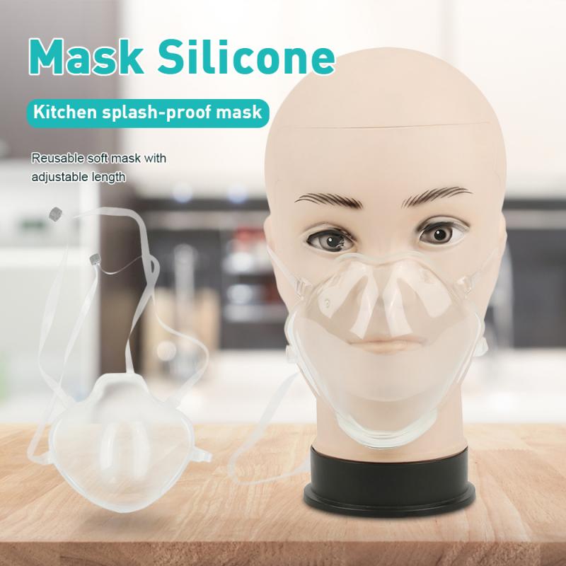 Silicone Face Shield Soft Adjustable Clear Face Co... – Grandado
