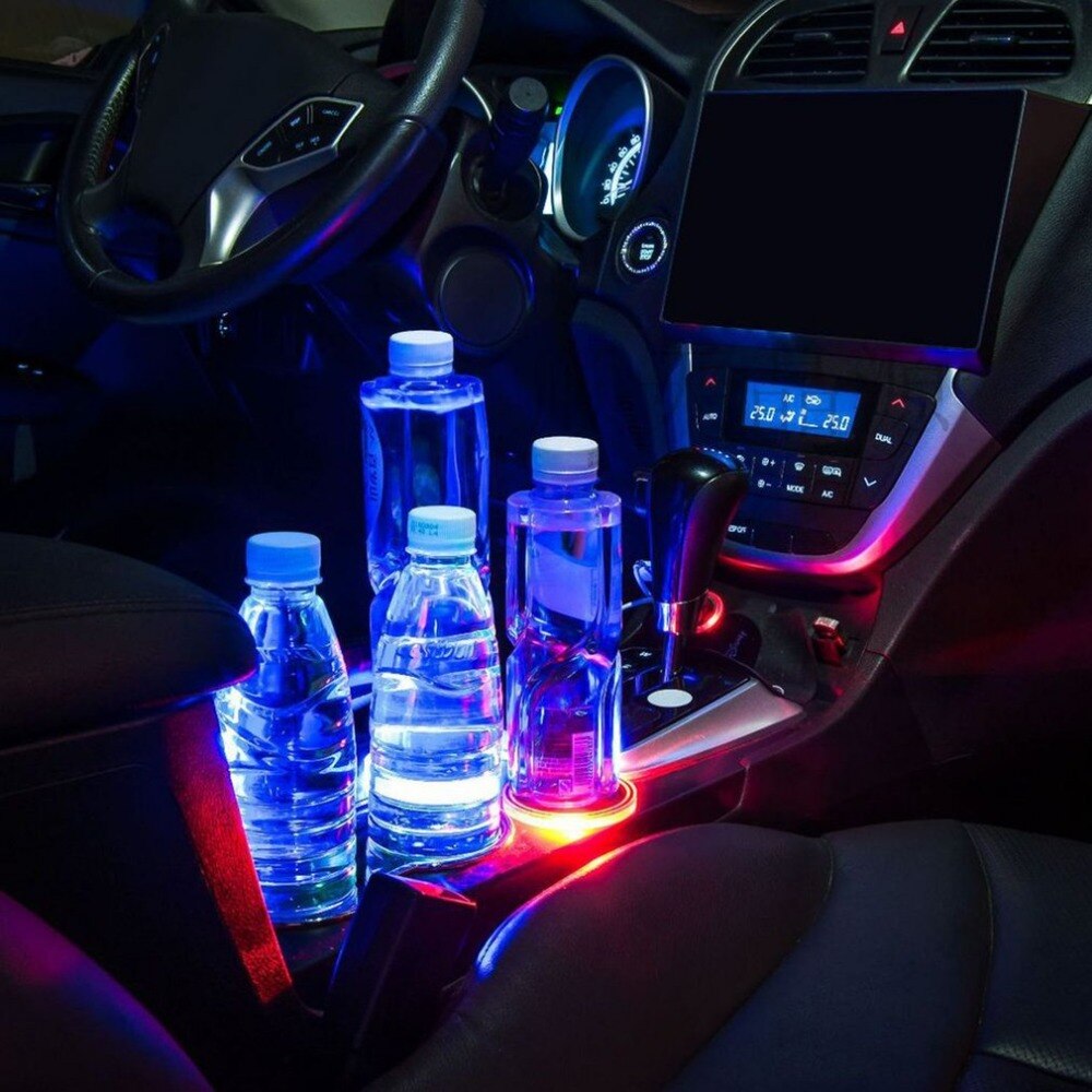 Universal Car LED Light Cup Holder Automotive Inte... – Grandado
