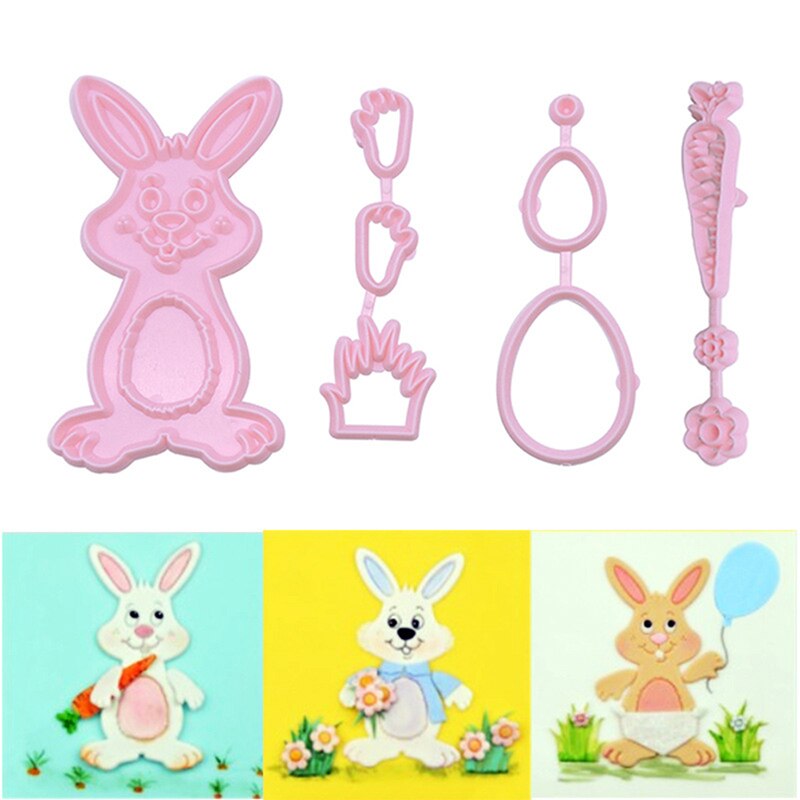 10pcs/set Easter Cookie Cutter Rabbit Egg Carrot B... – Grandado