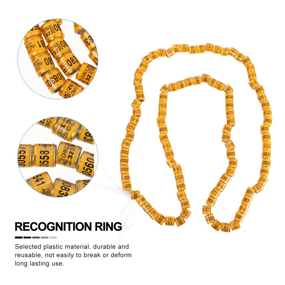 100pcs Numbered Pigeon Leg Rings Bird Identificati... – Grandado