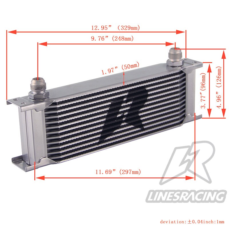 LR UNIVERSAL OIL COOLER 13 ROW AN-10AN UNIVERSAL E... – Vicedeal