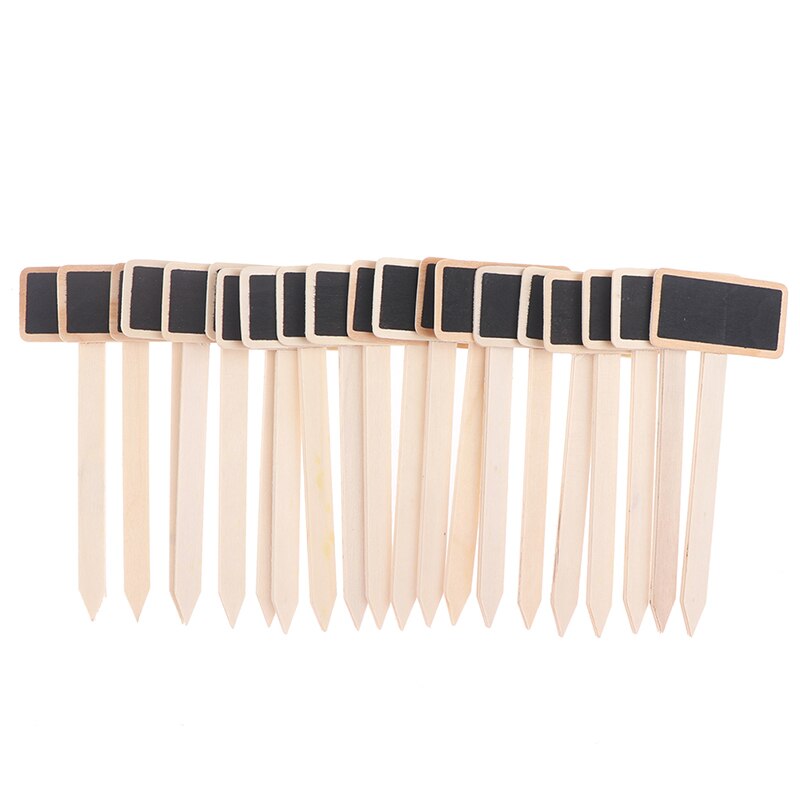 20PCS Mini Wooden Plant Markers Blackboard Signs G... – Grandado