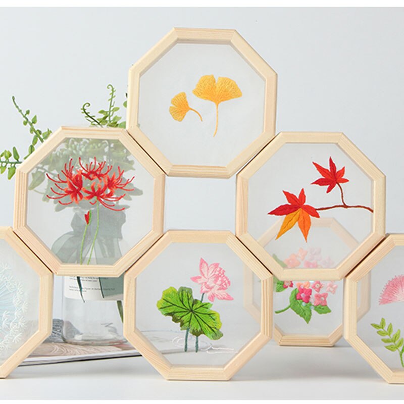 Organza Flower Embroidery Kits Plant Handmade Need... – Vicedeal