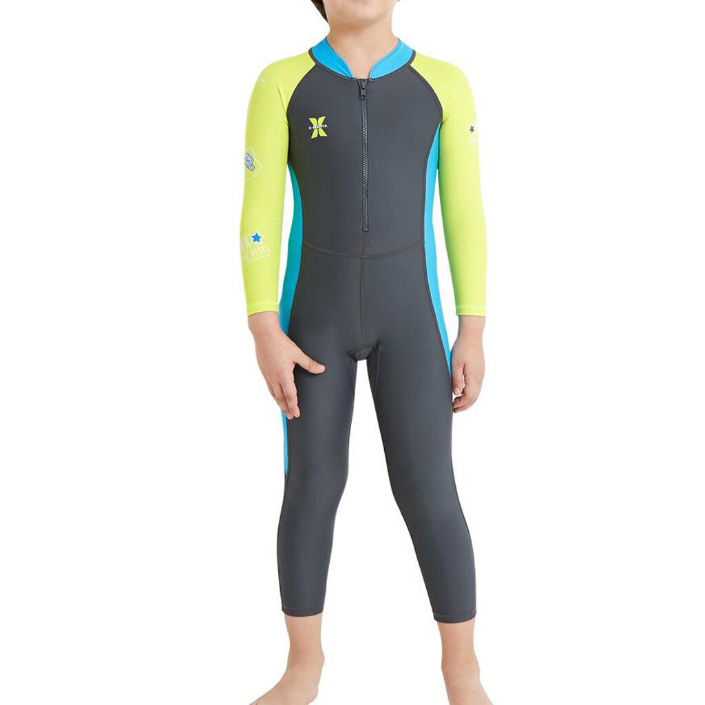 Kids Full Body Wetsuit Long Sleeve One Piece UV Pr... – Vicedeal