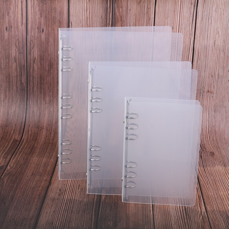 transparent twill pp binder shell a6 a5 six-hole b... – Grandado