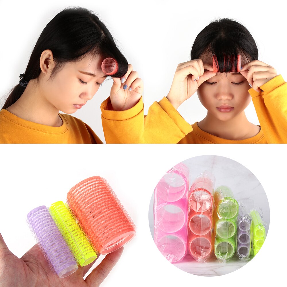 6 Pcs/Pack Random Color! Large Self Grip Hair Roll... – Grandado