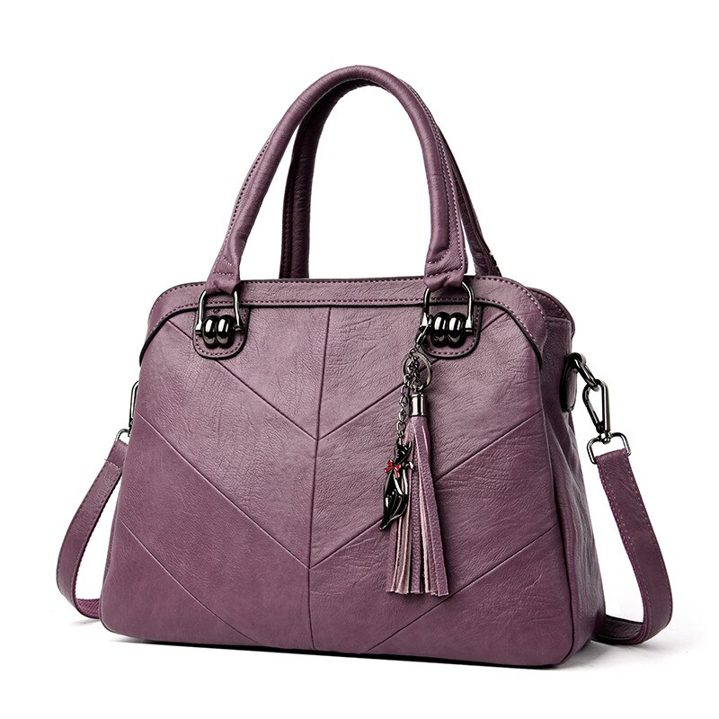 Luxury Women Handbags with Short Handles Black PU ... – Grandado