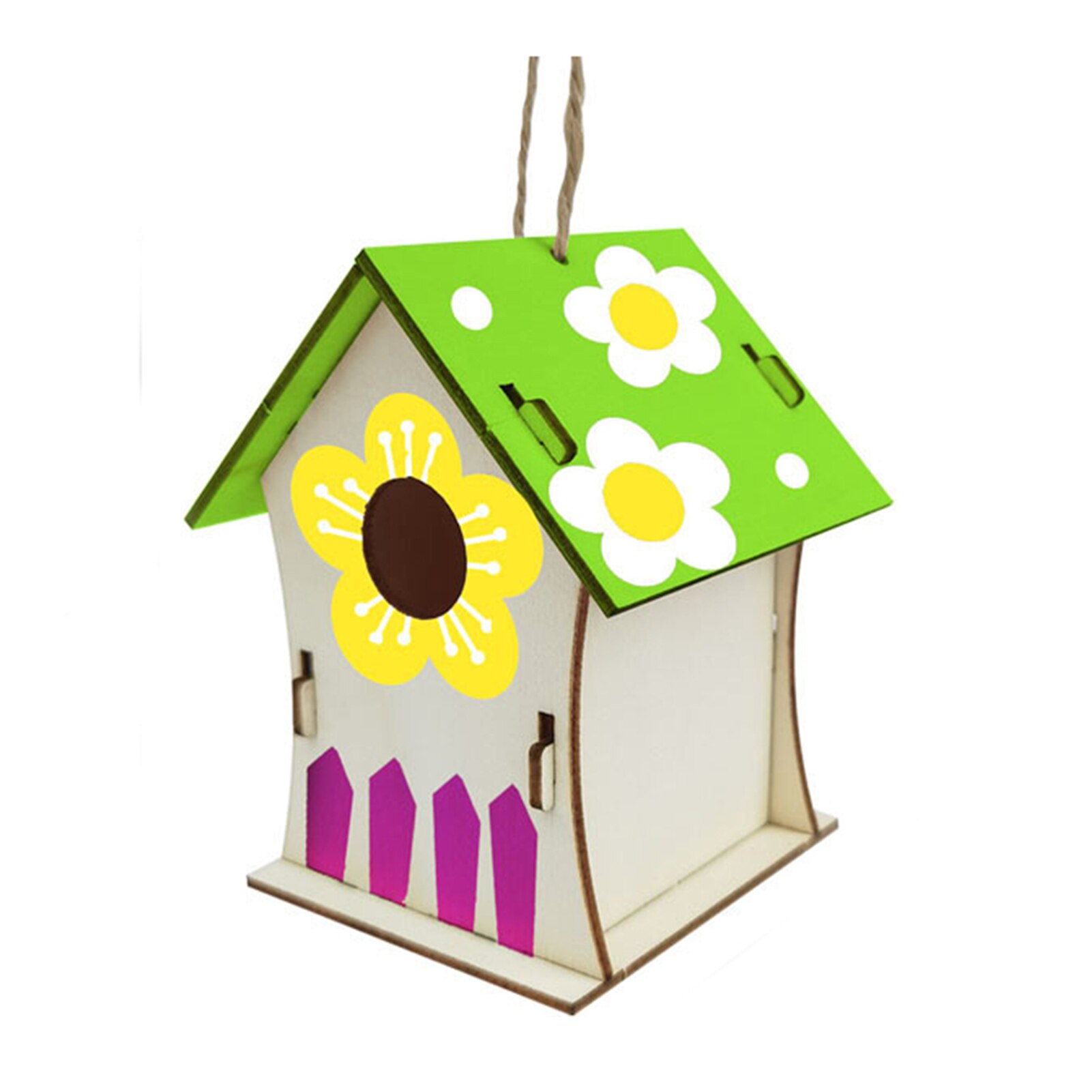 Diy Birds House Kit For Kids Adults Wooden Birdhou... – Vicedeal