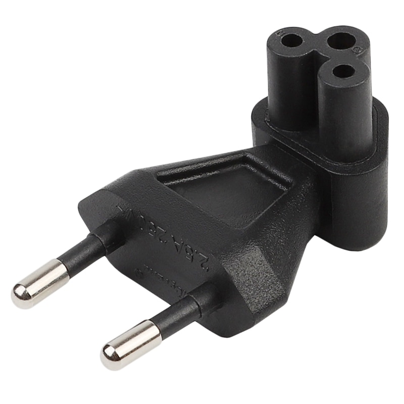 2-Pin Eu Male To Iec 320 C5 Female Ac Adapter 2.5A... – Grandado