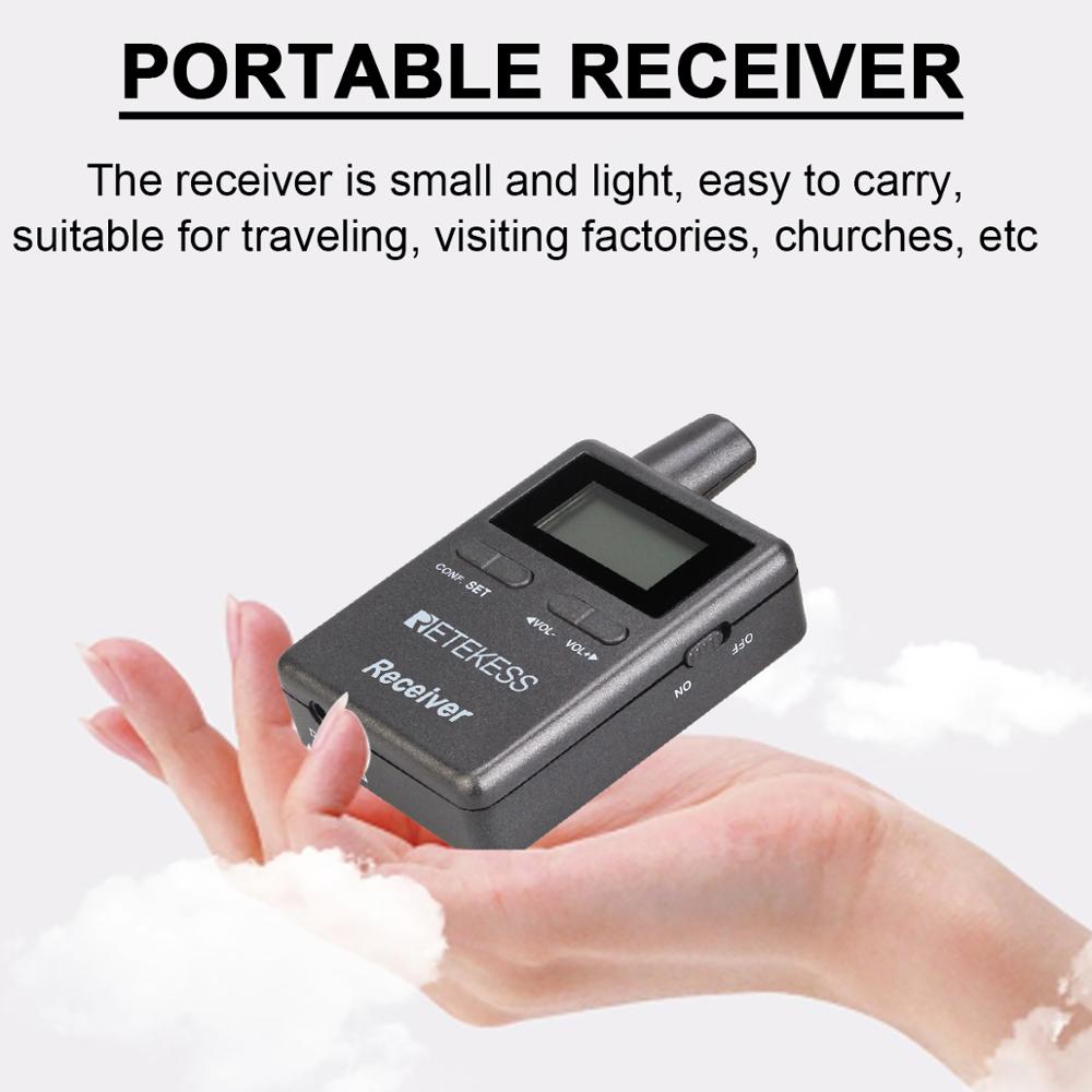 Retekess TT105 2.4GHz Wireless Receiver Tour Guide... – Grandado