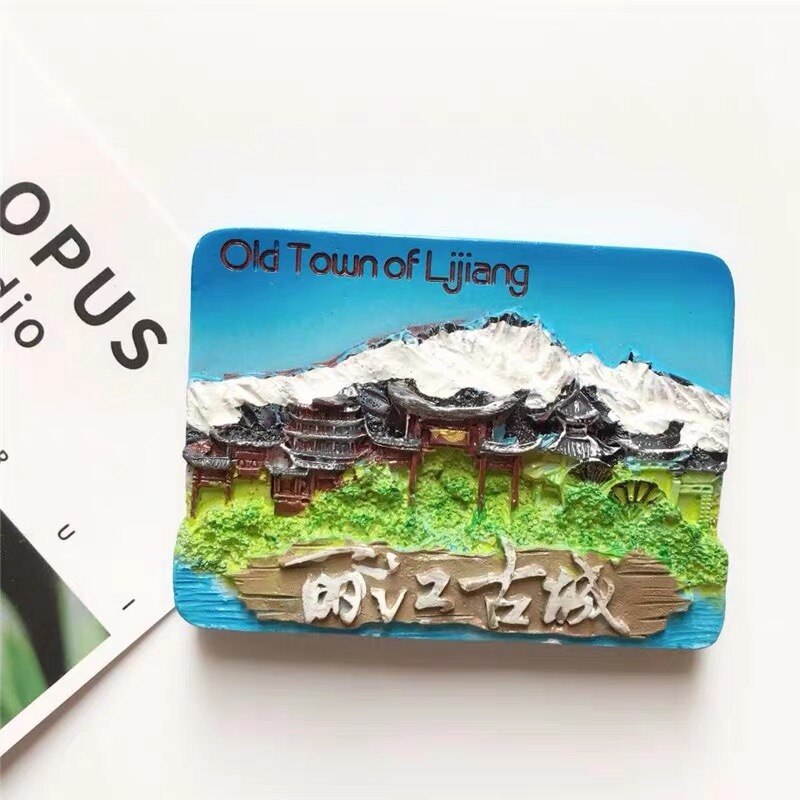 Resin refrigerator stickers China Lijiang ancient ... – Vicedeal