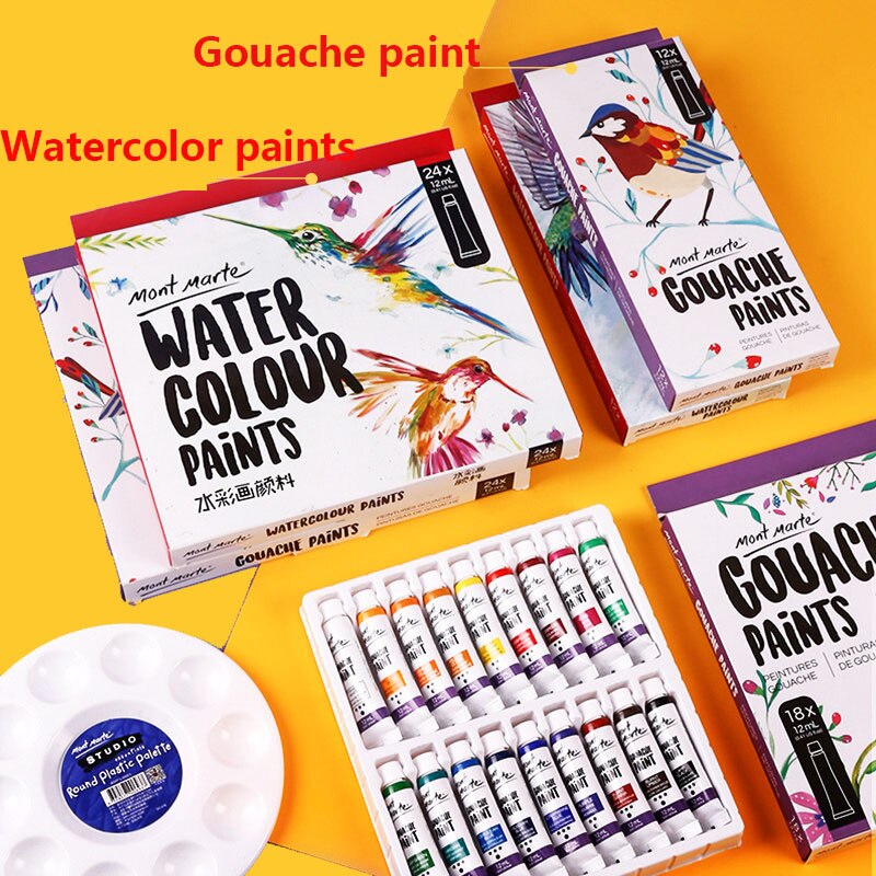 12ml Gouache Paint Set 12/18/24 Color Gouache/wate... – Vicedeal