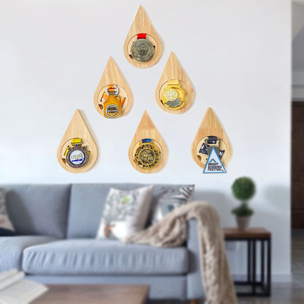 Wooden Personal Honor Badge Medals Hanger Display ... – Grandado