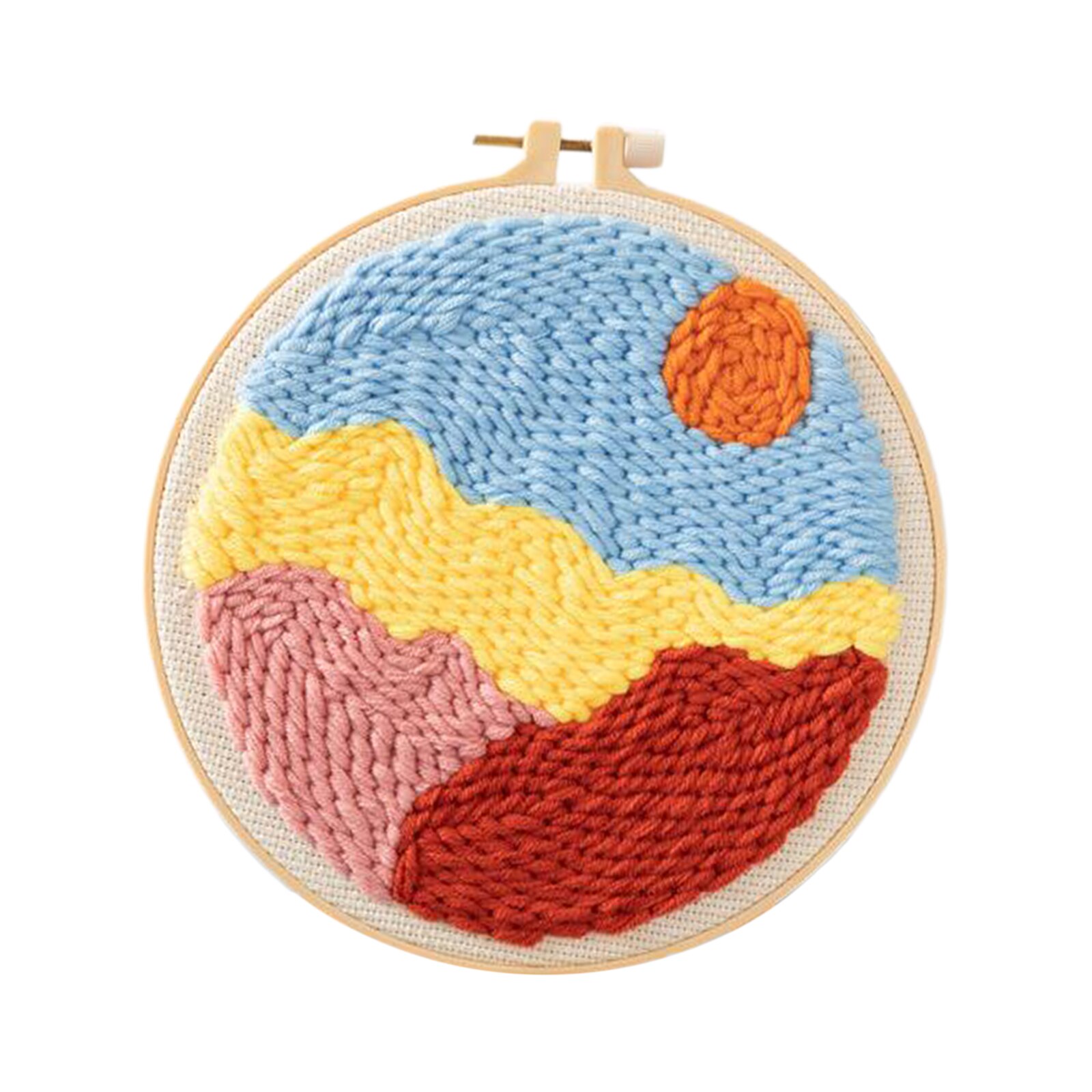DIY Landscape Pattern Punch Needle Embroidery Kit ... – Vicedeal