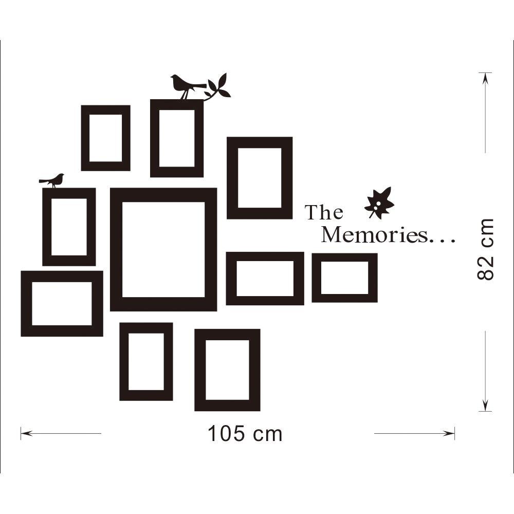 Wall Stickers Photo Frame Wall-Mounted Photo Frame... – Vicedeal