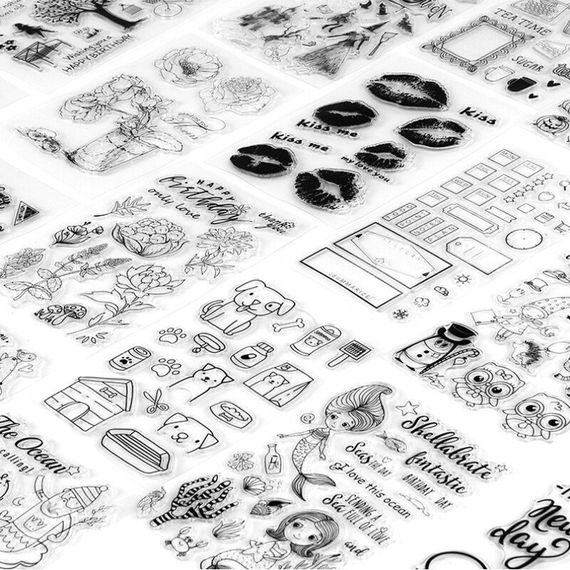 Vintage Poststempel Bloem Rose Clear Stempel Diy D... – Vicedeal