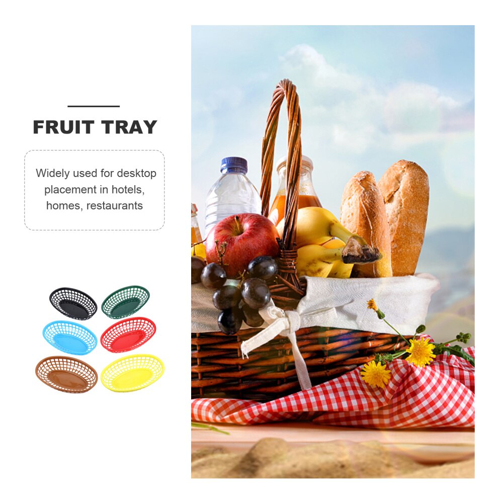 6pcs Plastic Fries Burger Basket Fast Food Basket ... – Grandado