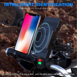 Motorcycle wireless charging mobile phone holder i... – Vicedeal