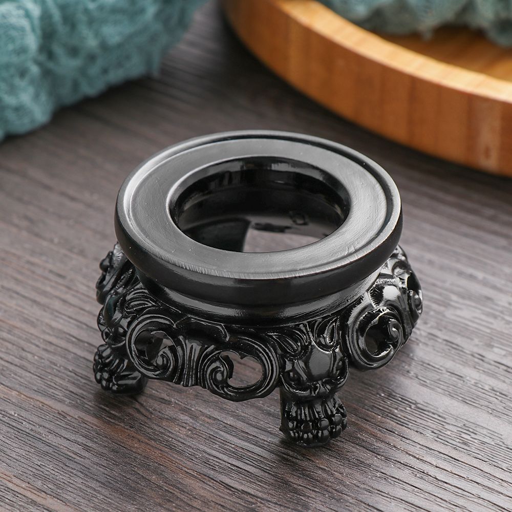 Black Resin Crystal Ball Base Sphere Pedestal Euro... – Grandado