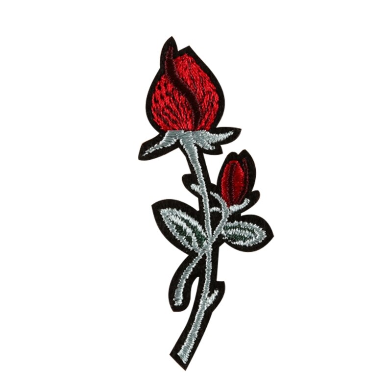 11Pcs Assorted Rose Flower Patch Embroidered Iron ... – Grandado