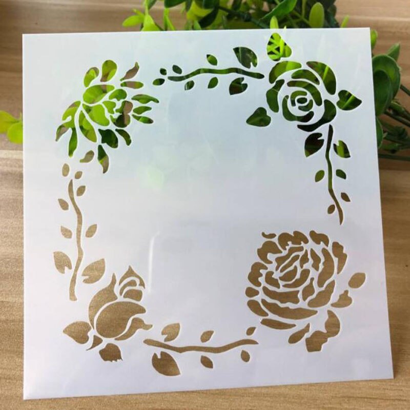 Stencil Krans Hollow Schilderen Template Embossing... – Vicedeal