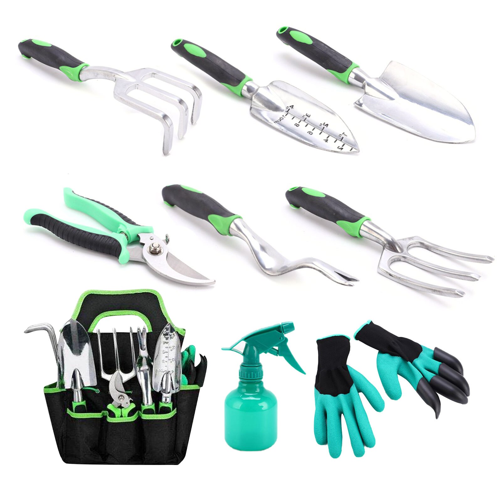 Garden Tools Set 9 Piece Gardening Tool Set for Me... – Grandado