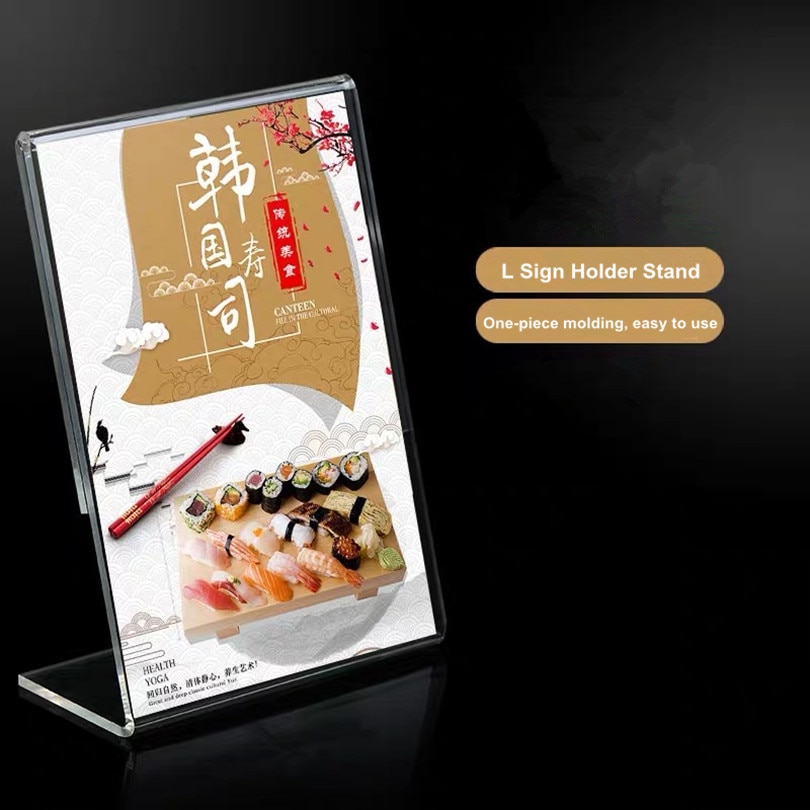 A5 Acrylic Poster Menu Holder Lean to Perspex Leaf... – Vicedeal