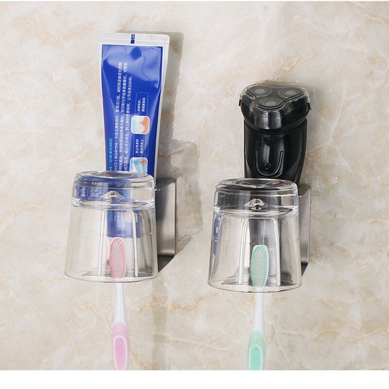 Toothbrush Holder Storage Rack Stainless Steel Wal... – Vicedeal