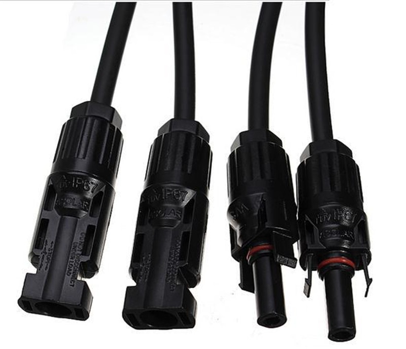 1 Pair MC4 Connector Male + Female Wire Solar Pane... – Grandado