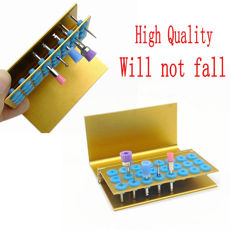 24Holes Dental Burs Holder Block Case for High Spe... – Vicedeal