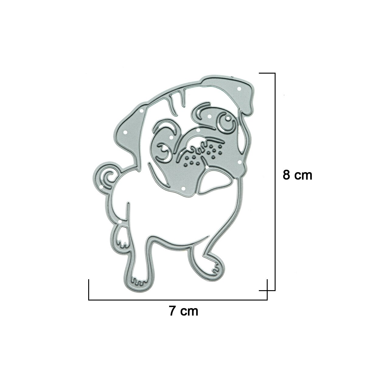Pug Dog Pattern Metal Cutting Dies DIY Papercraft ... – Grandado