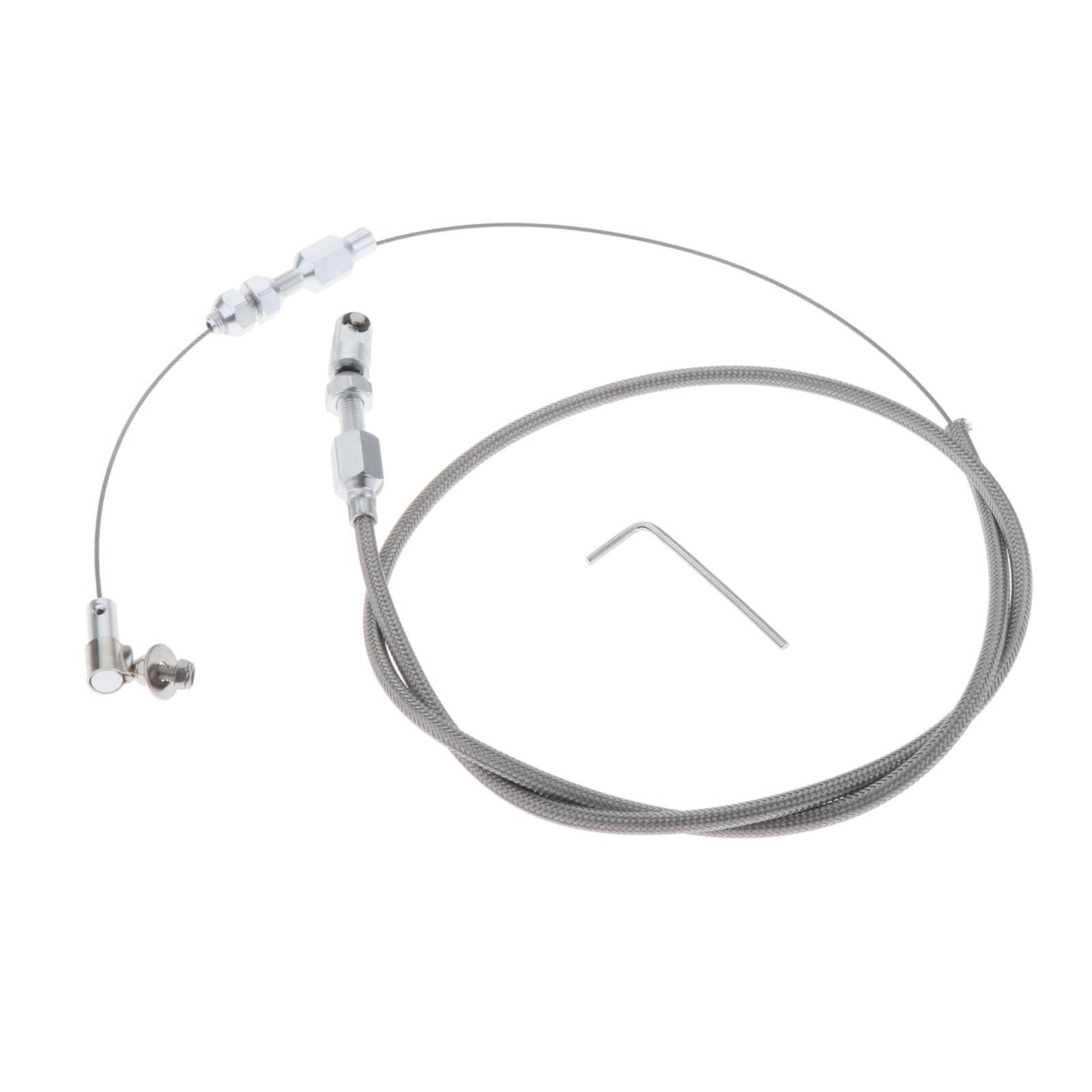 Stainless Steel Throttle Cable with Fittings, Silv... – Vicedeal