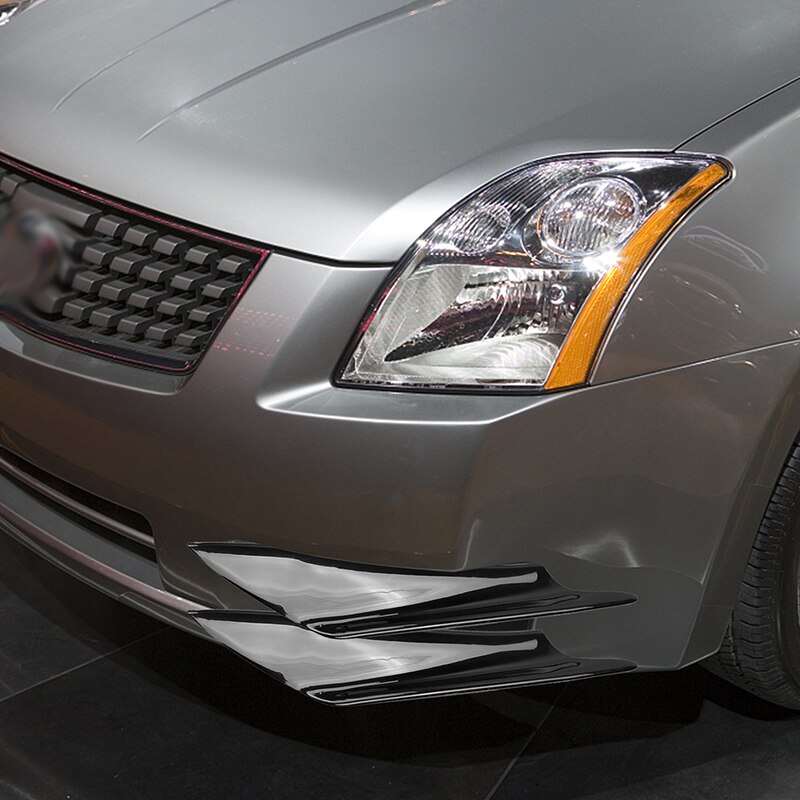 4 pieces of Universal Black Carbon Fiber Car Front... – Grandado