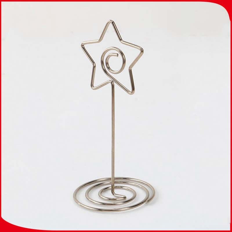 10 Stuks Metalen Ster Tafel Aantal Foto Houder Sta... – Grandado