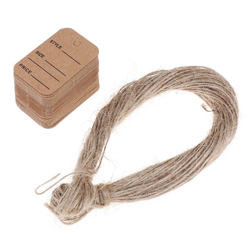 100 pcs Paper Tags Kraft Paper Tag Head Label Fest... – Vicedeal