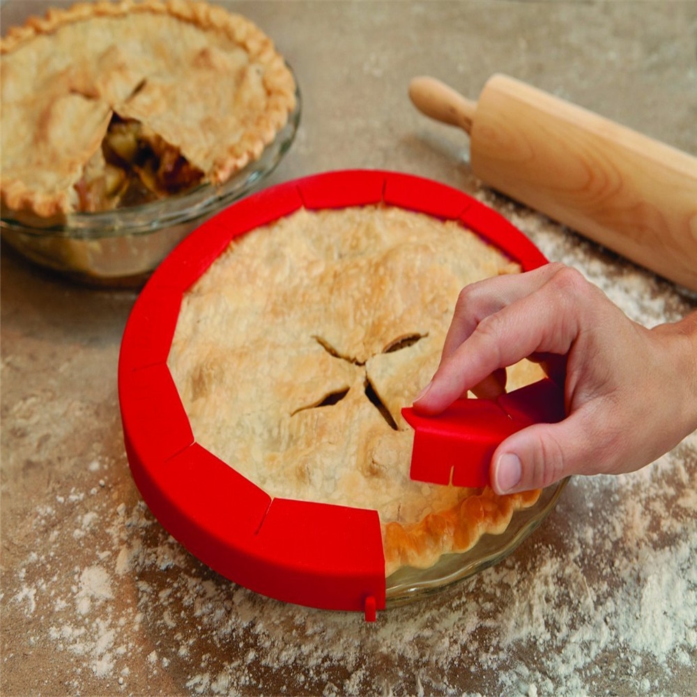 Adjustable Silicone Pie Crust Shield Silicone Fit ... – Grandado