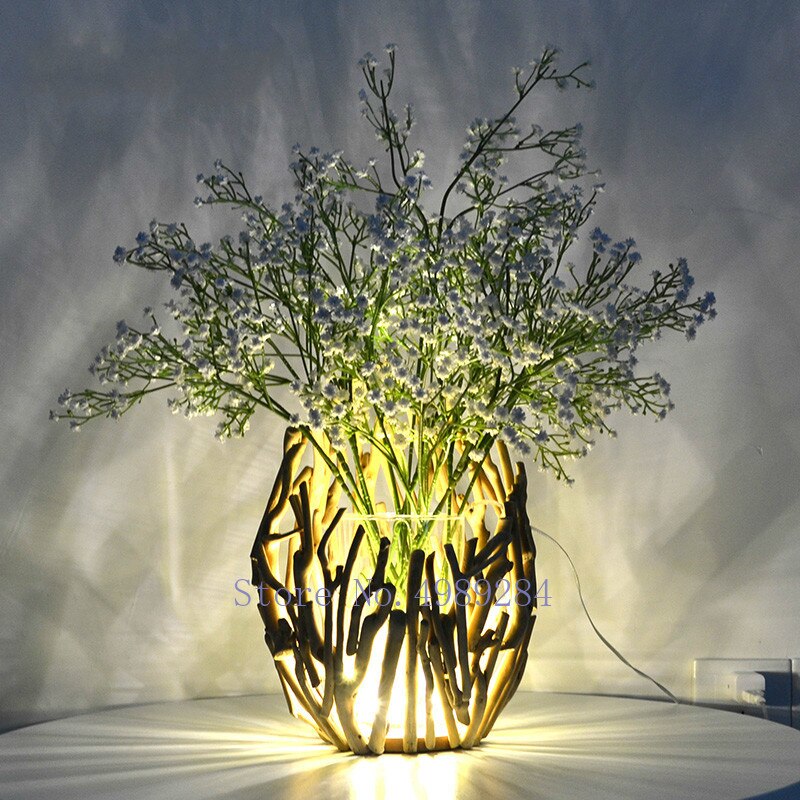 Nordic Wooden glass Tree branch vase Modern home F... – Grandado