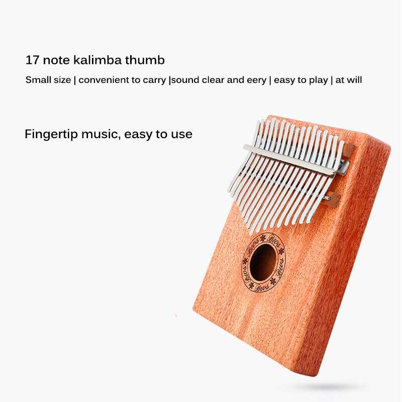 Kalimba 17 Key Thumb Piano Mahogany Wooden Mbira M... – Grandado